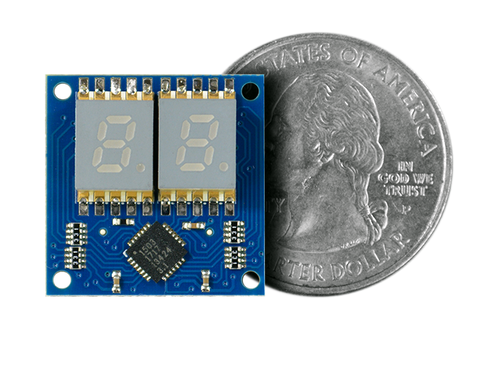 7-Segment Display Shield | TinyShield | TinyCircuits.com