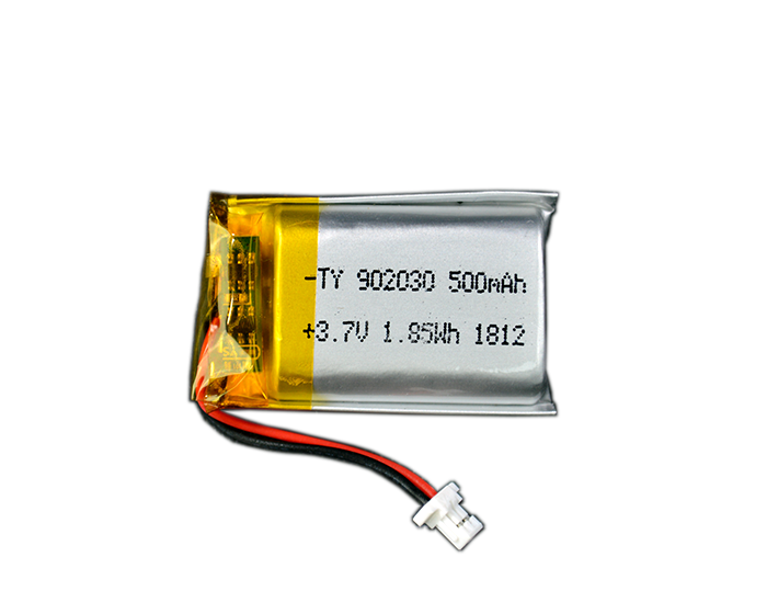 Lithium Ion Polymer Battery - 3.7V 500mAh | TinyCircuits.com
